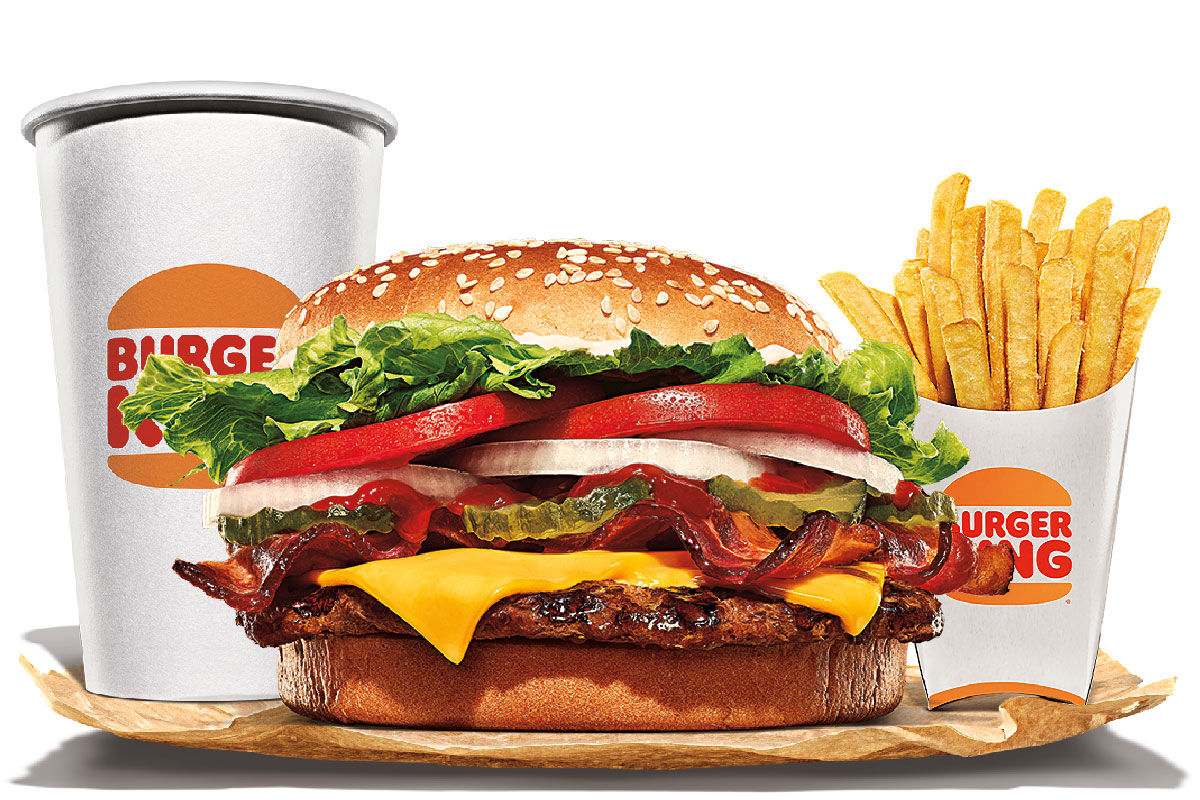 Combo Whopper Queso Tocineta - Burger King Colombia