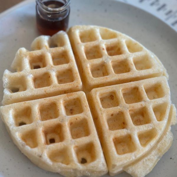 Waffle de yuca con miel maple - Masa