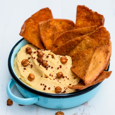Hummus con Chips o Pan